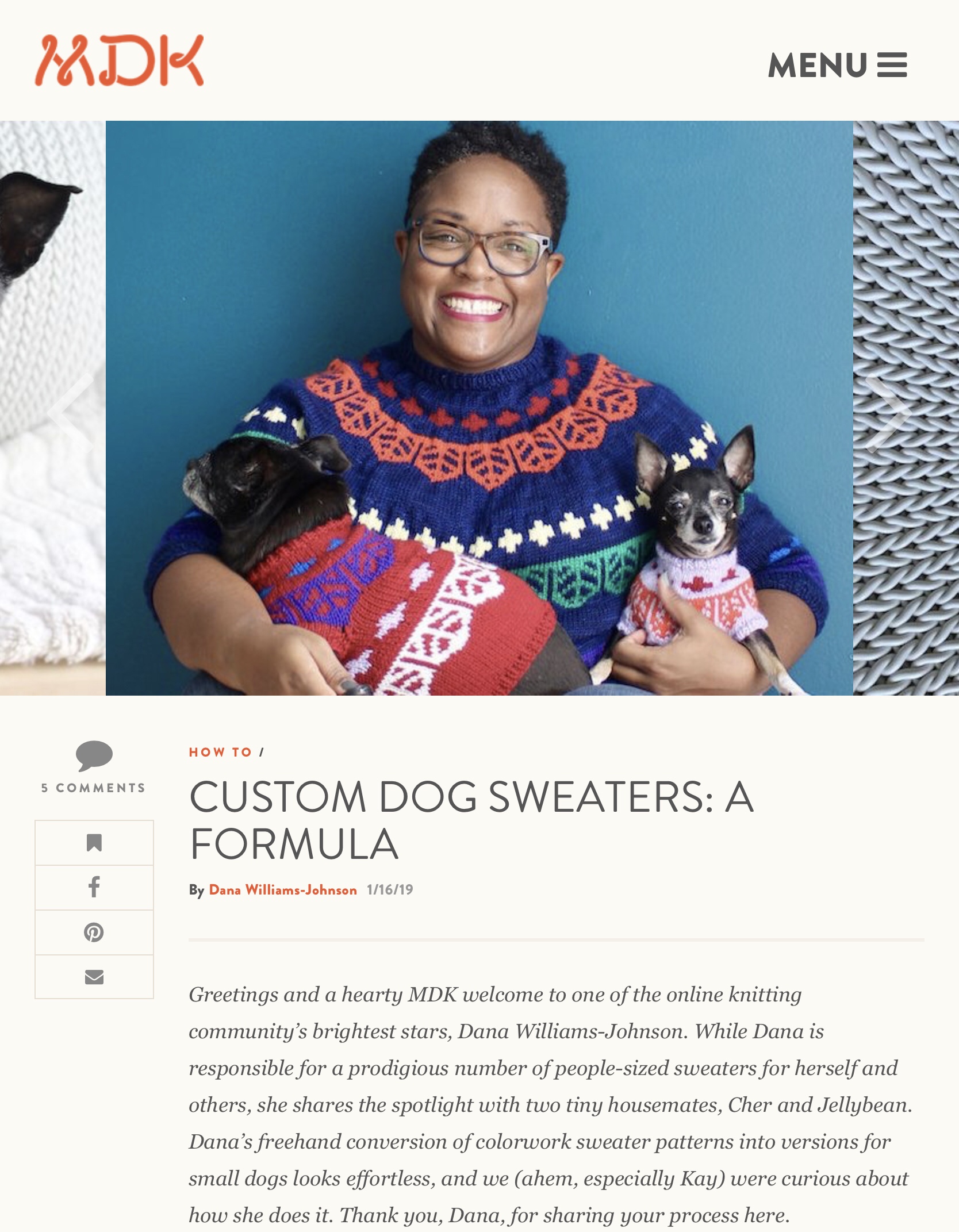 Creating Custom Dog Sweaters – Yards of Happiness